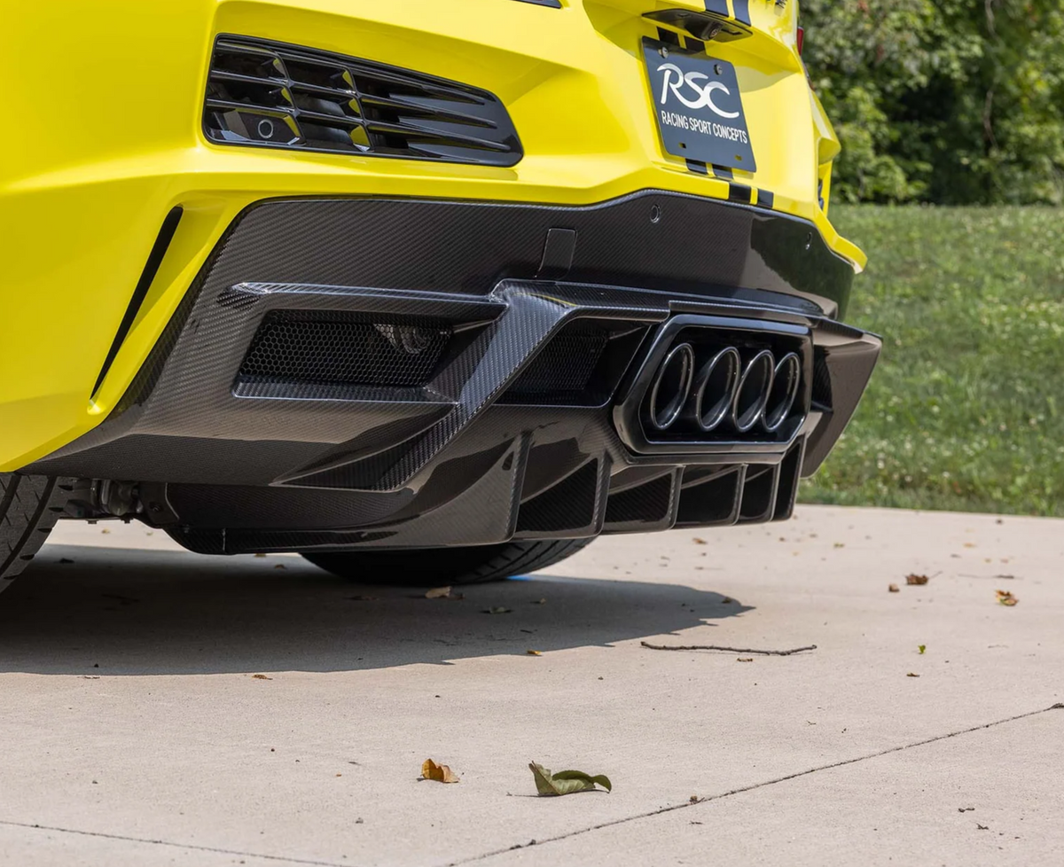 RSC - Carbon GTZ Heckdiffusor passend für Chevrolet Corvette C8 Z06 ...