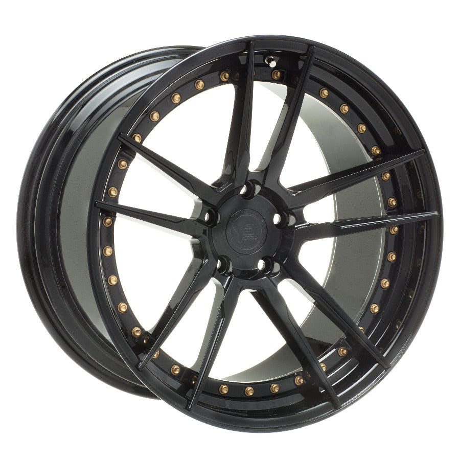 YIDO PERFORMANCE WHEELS | YP 1.2 Forged | Black Gold Edition – Turbologic