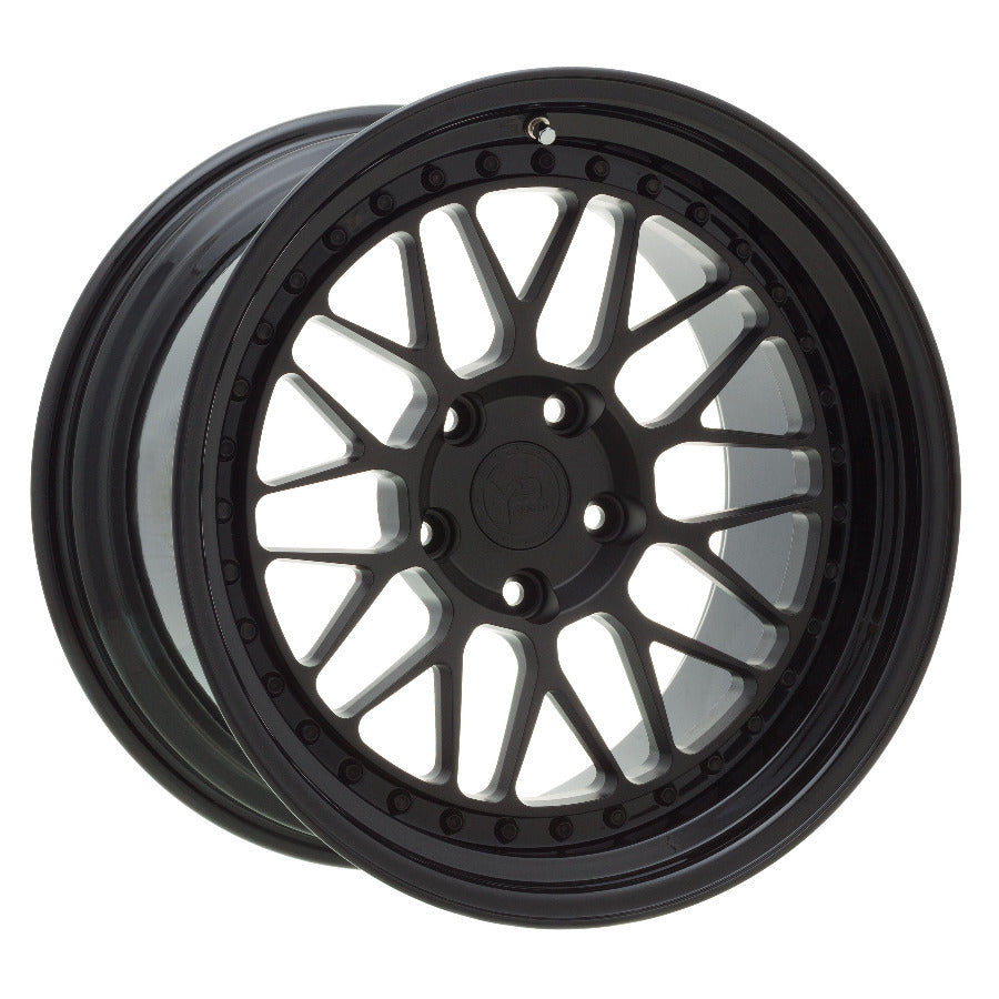YIDO PERFORMANCE WHEELS | YP CS2.2 FORGED | MATTE BLACK/GLOSS BLACK ...